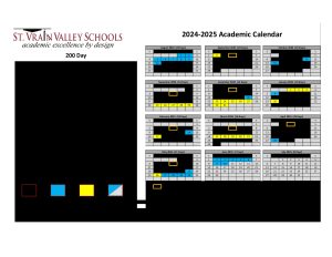 200 Day Calendar 2024-2025 August – July – St. Vrain Valley Schools
