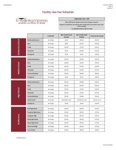 Facility Use Fee Chart 2023 – St. Vrain Valley Schools